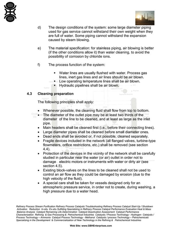 Piping and Vessels Flushing and Cleaning Procedure | PDF