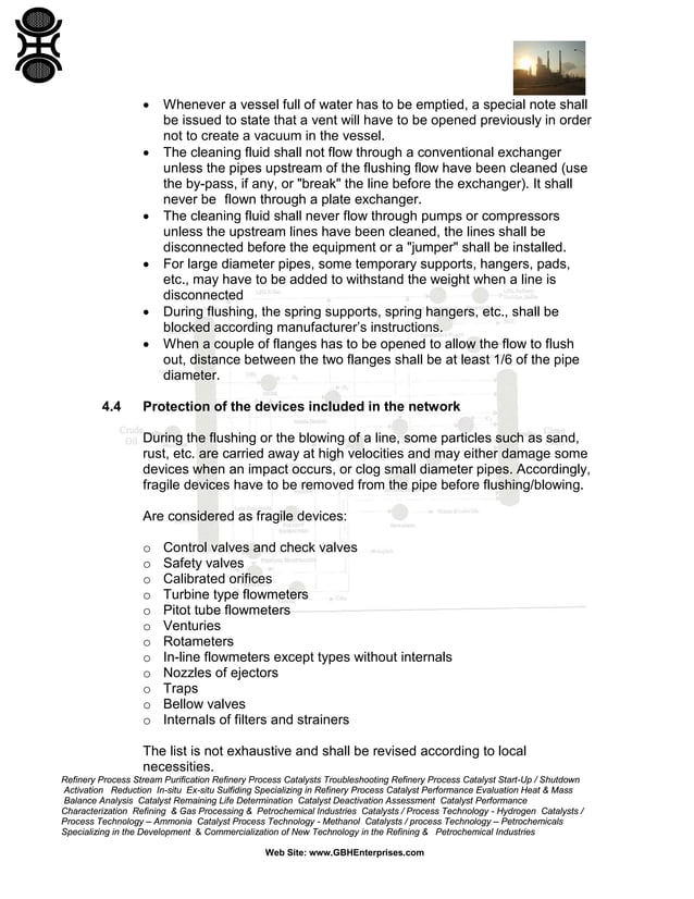 Piping and Vessels Flushing and Cleaning Procedure | PDF