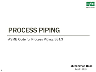 Piping at Offshore Jacket ASME B31.3 .pptx