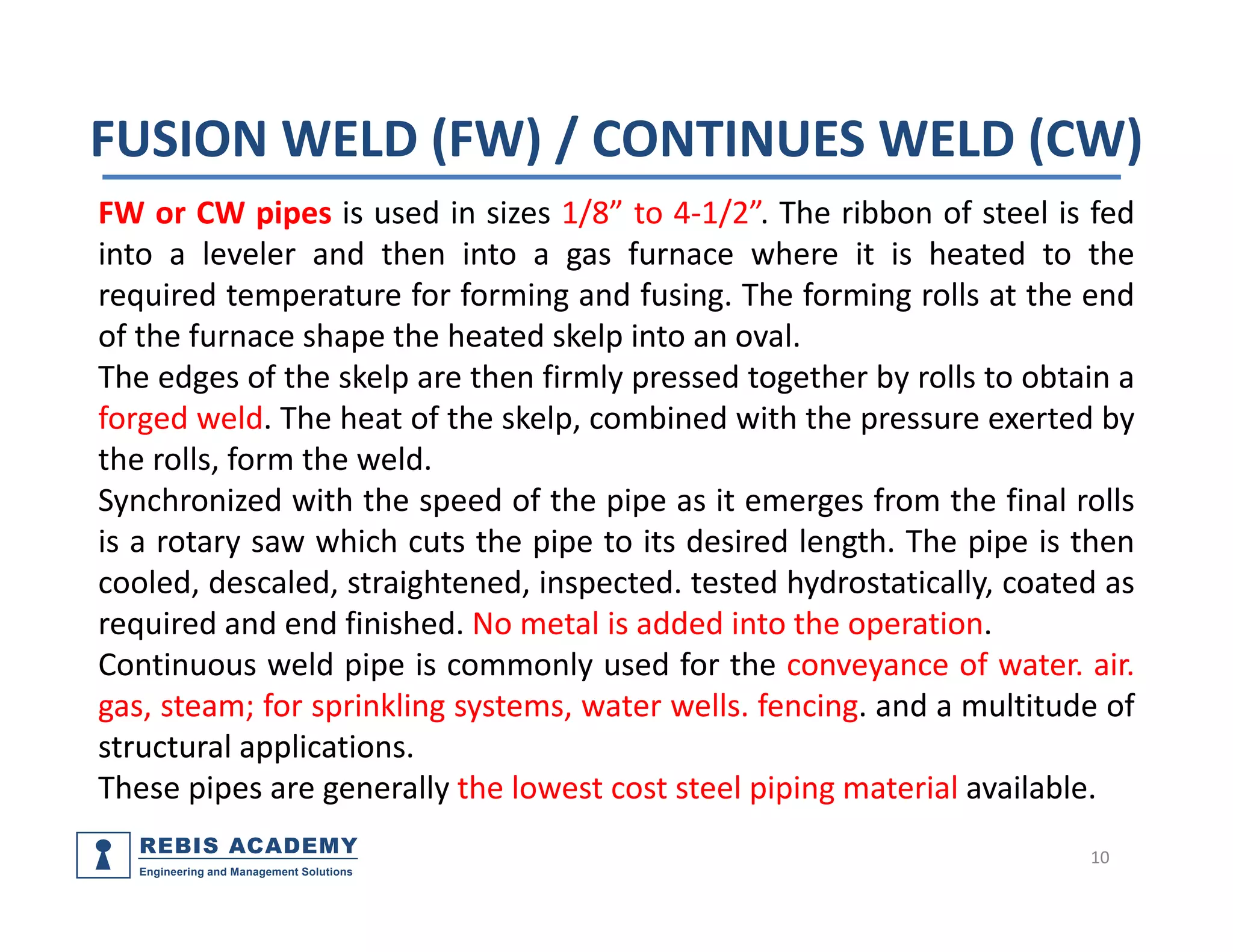 Piping components, materials, codes and standards part 1- pipe | PDF