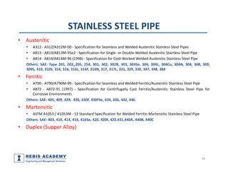 Piping components, materials, codes and standards part 1- pipe | PDF