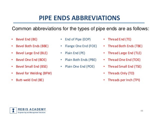 Piping components, materials, codes and standards part 1- pipe
