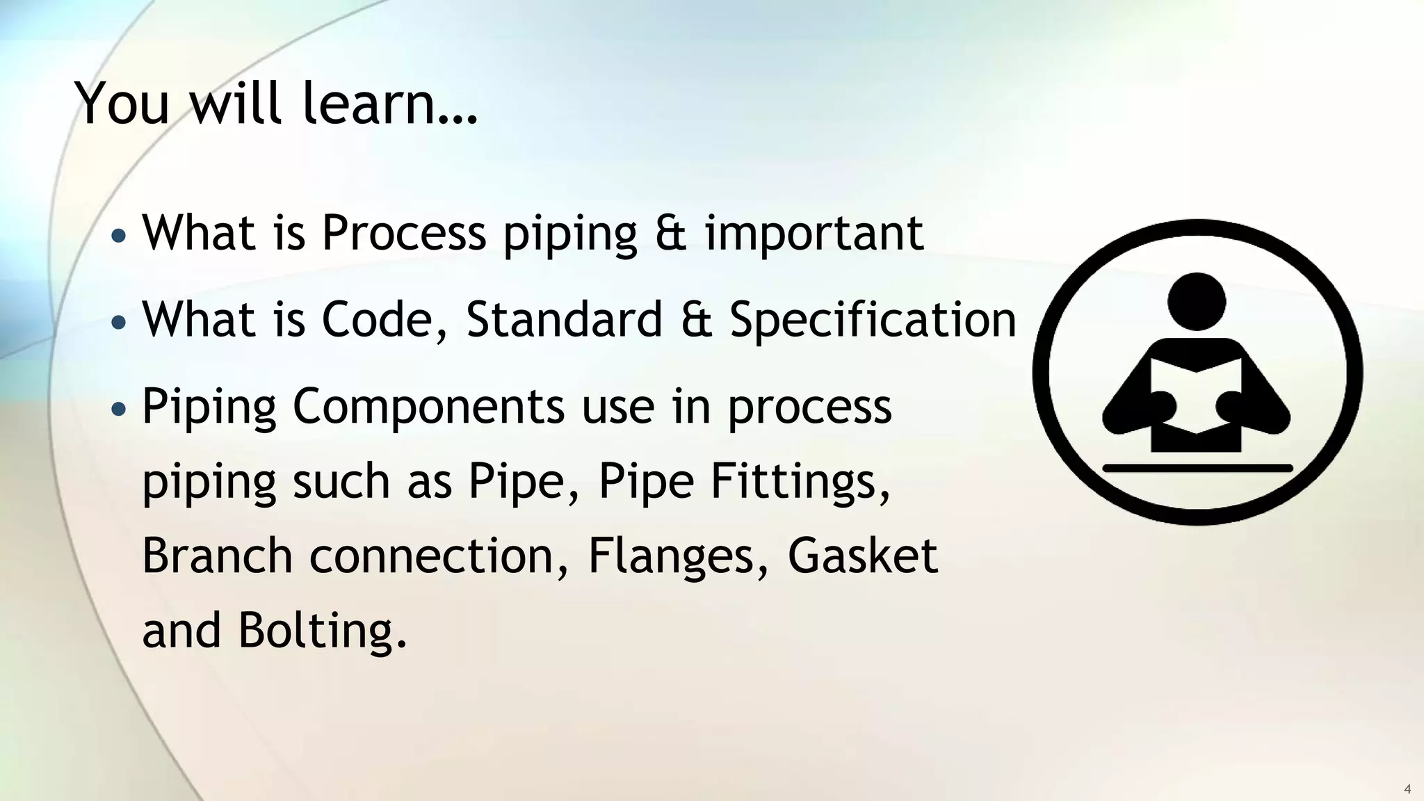 Piping Training course-How to be an Expert in Pipe & Fittings for Oil ...