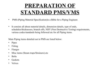 presentation on the piping fundamentals details | PPT