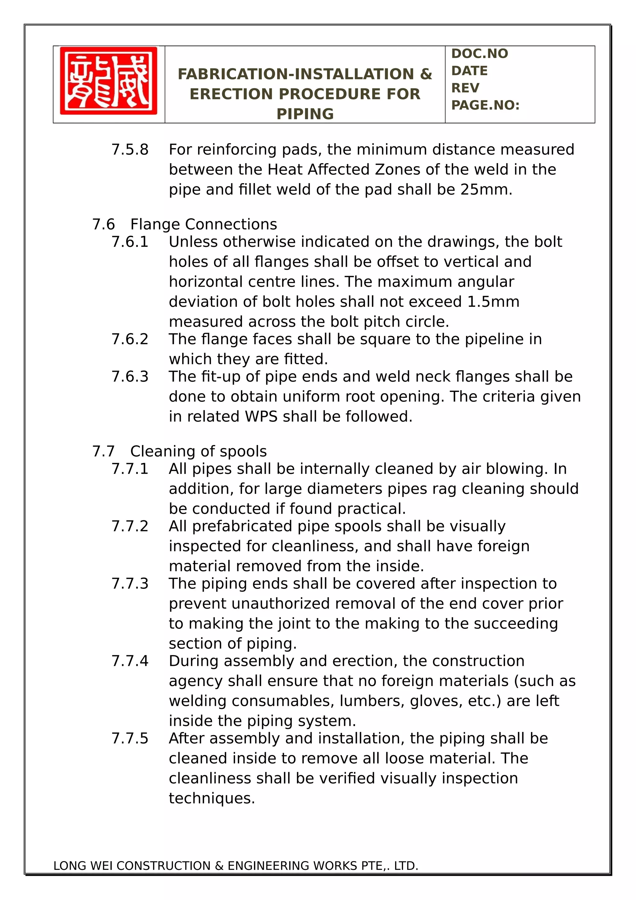 Piping Installation and Erection Procedure.pdf
