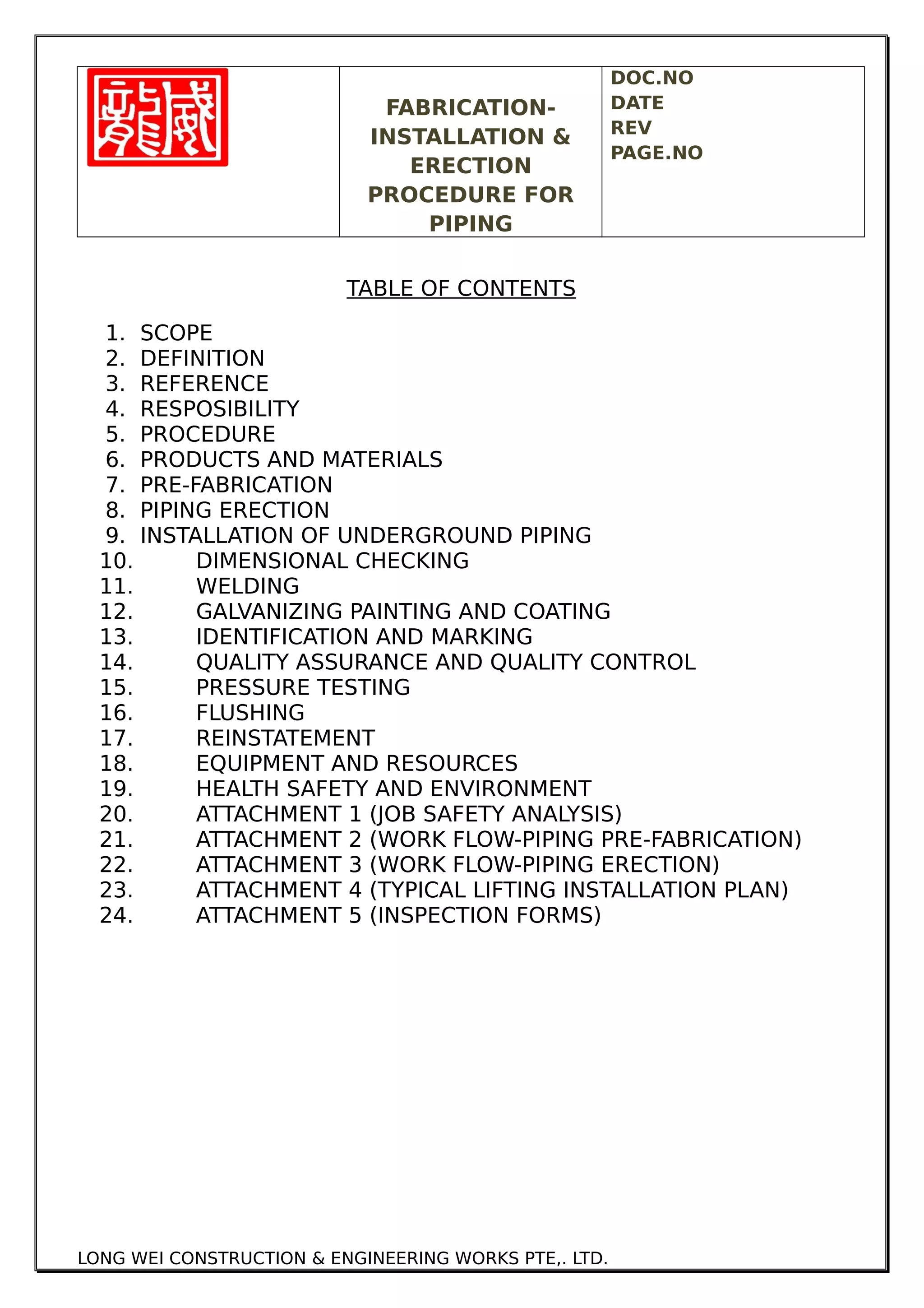 Piping Installation and Erection Procedure.pdf
