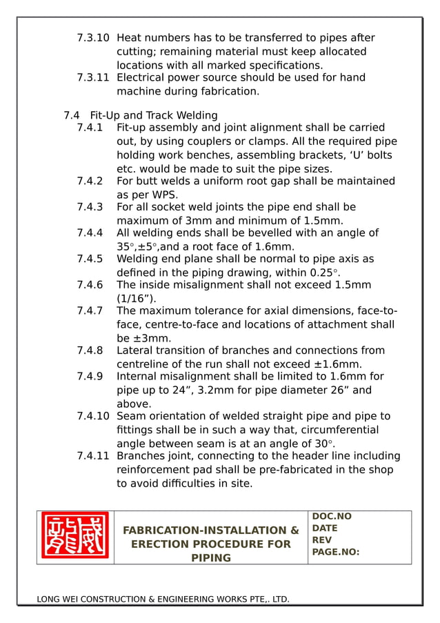 Piping Installation and Erection Procedure.pdf