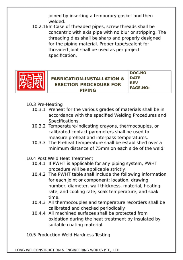 Piping Installation and Erection Procedure.pdf