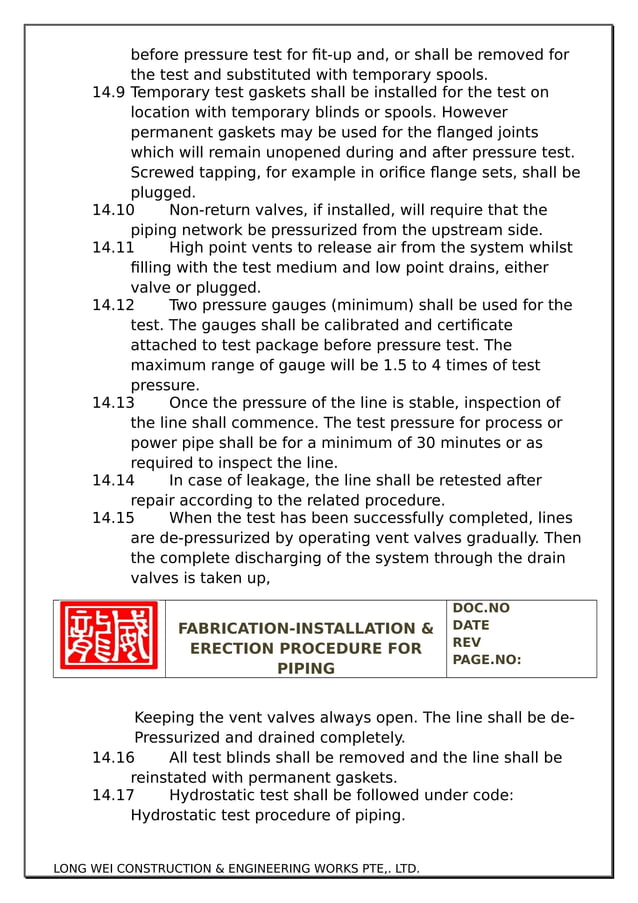 Piping Installation and Erection Procedure.pdf