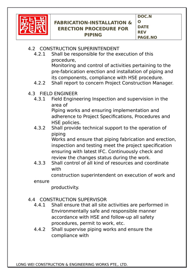 Piping Installation and Erection Procedure.pdf