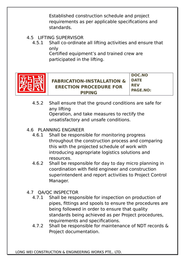Piping Installation and Erection Procedure.pdf