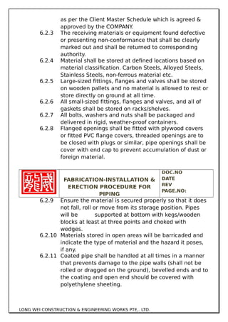 Piping Installation and Erection Procedure.pdf
