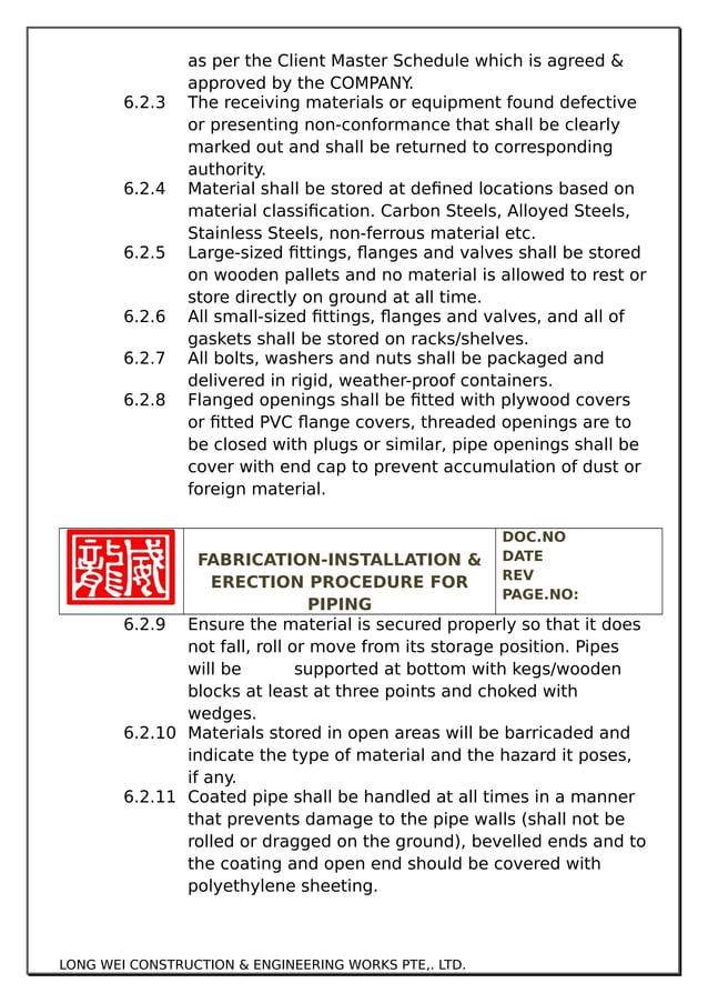 Piping Installation and Erection Procedure.pdf