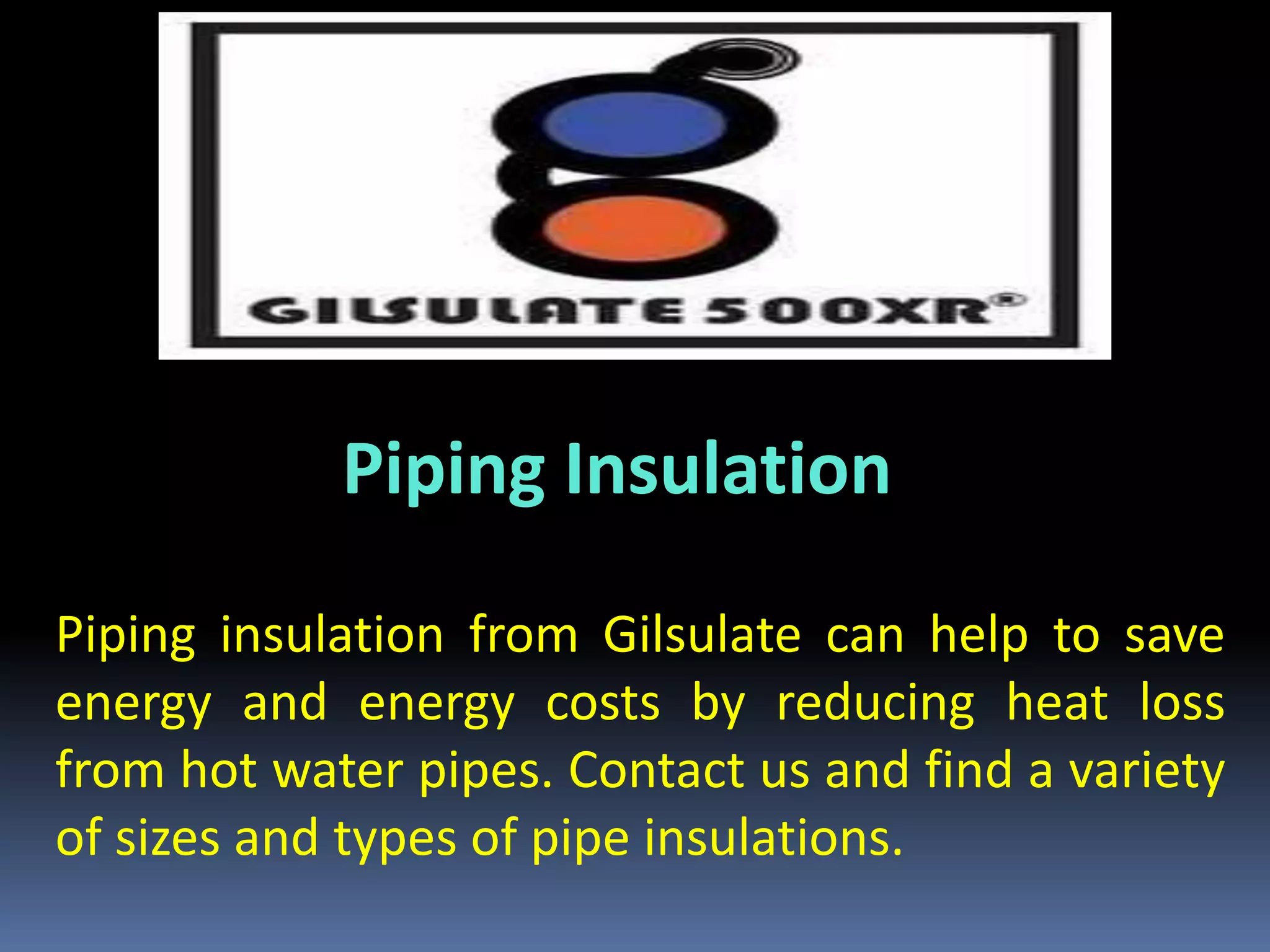 Piping Insulation | PPT