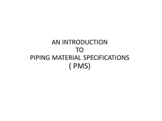 Piping Material Specification | PDF