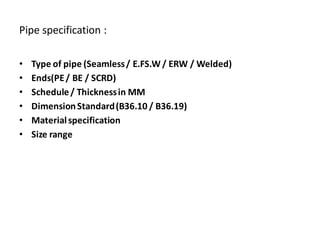 Piping Material Specification | PDF