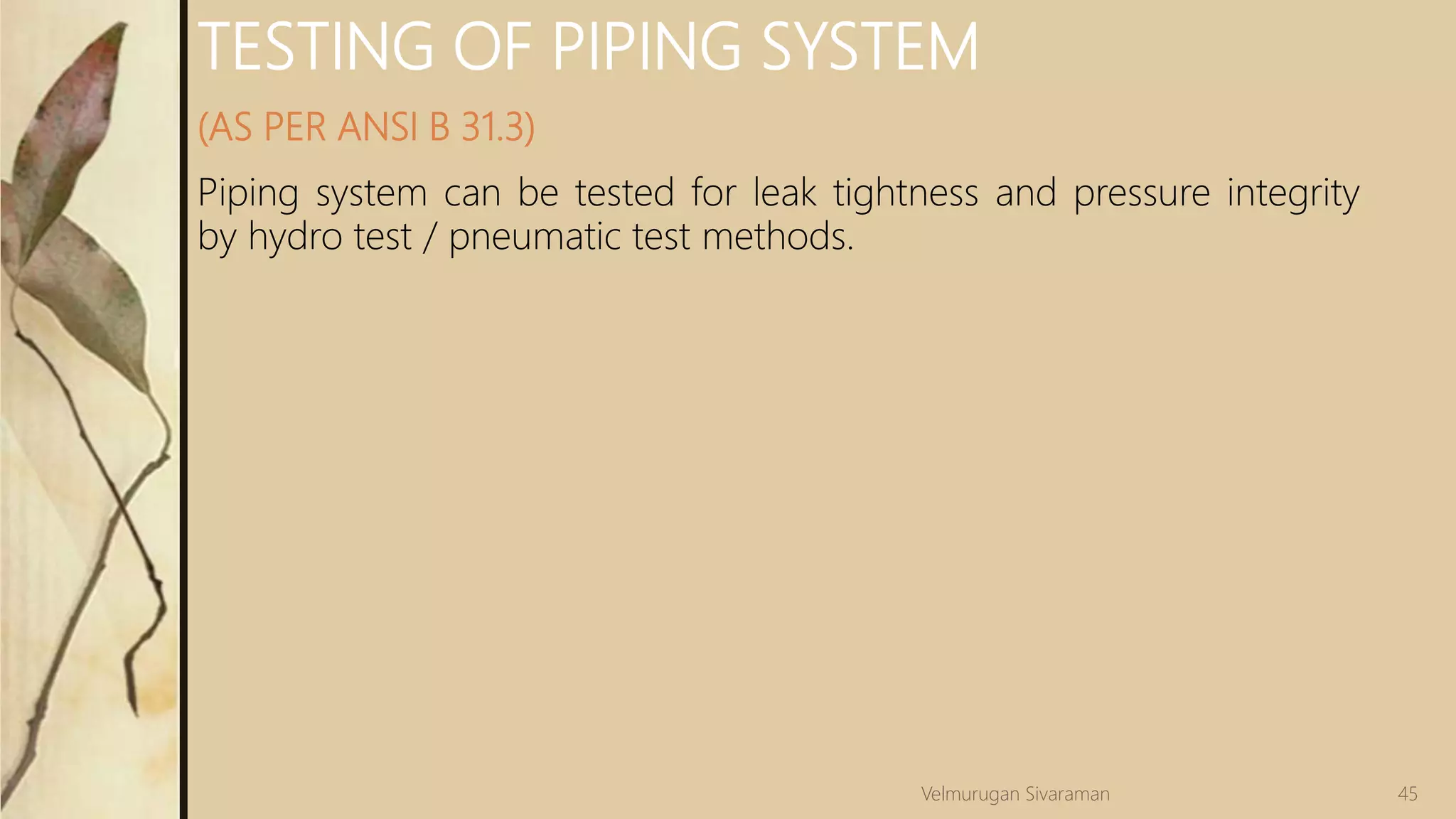 Piping presentation (master) | PPTX