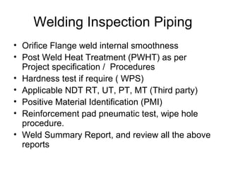 Piping welding notes for beginners | PPT
