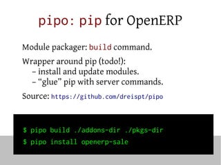 Using the pip package manager for Odoo | PPT