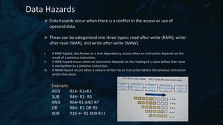 pipleling hazard SN PERFOEMANCE OPTIMAZITION | PPTX | Information and Network Security | Computing
