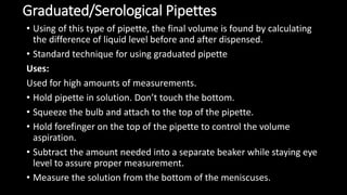 How to Use Pipetts | PPTX