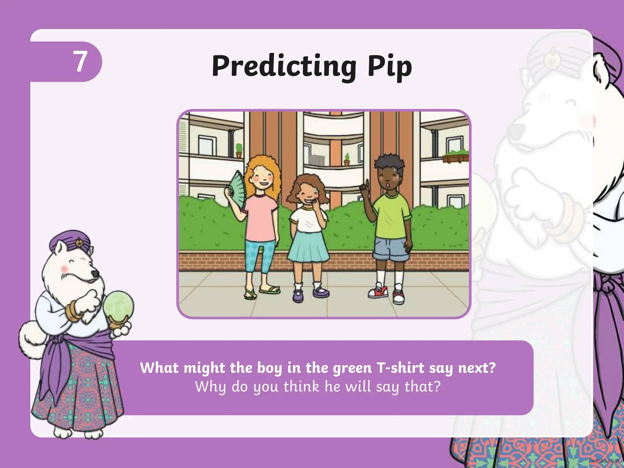 Pip Predicts PowerPoint .ppt looks at the child centered activities. | PPT