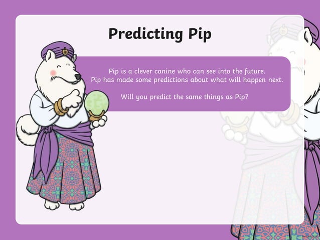 Pip Predicts PowerPoint .ppt looks at the child centered activities. | PPT