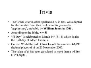 Pi | PPT | Physics | Science