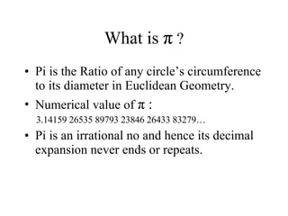 Pi | PPT | Physics | Science
