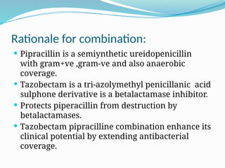 Pipracillin mode of action and clinical use | PPTX