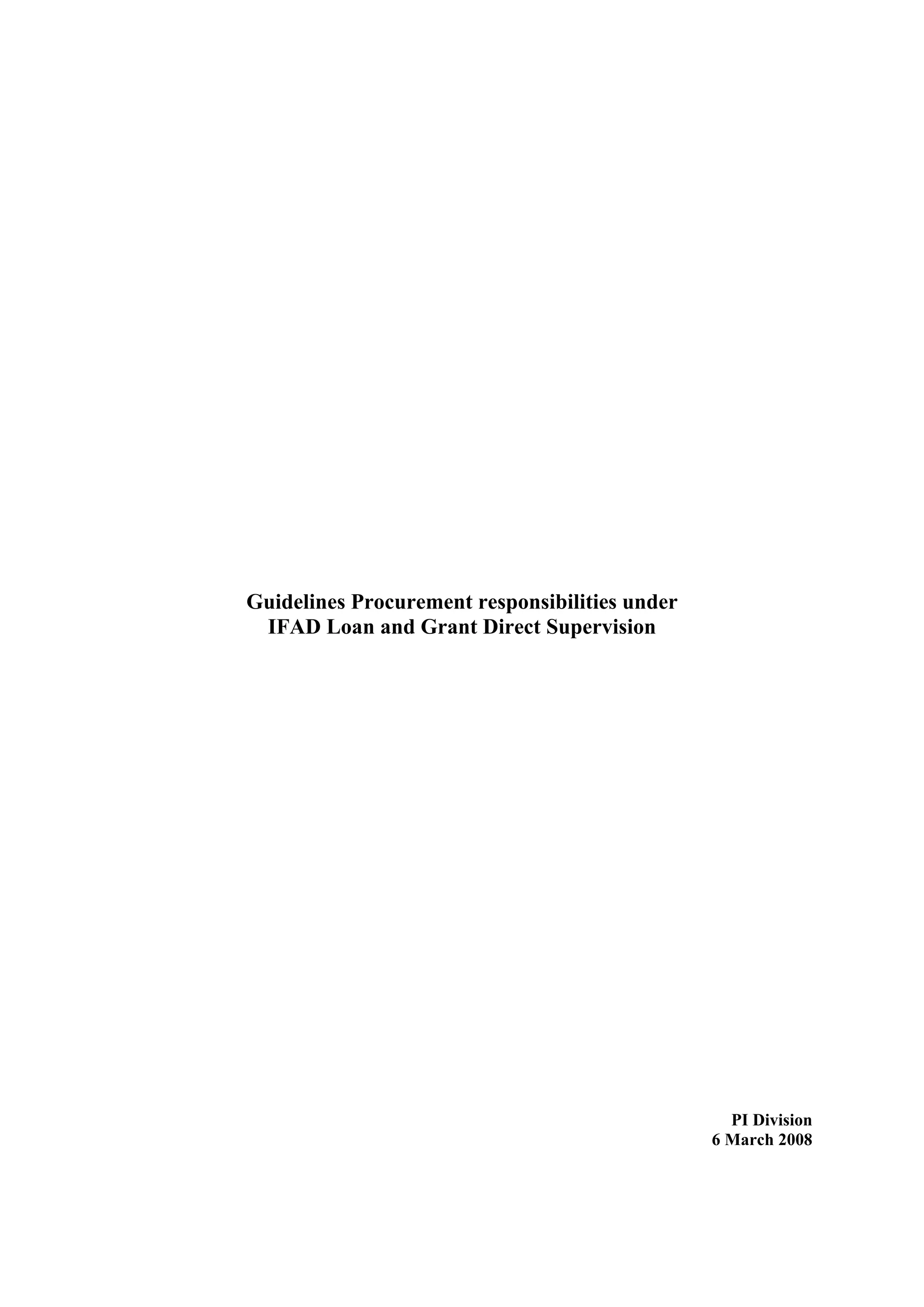 IFAD Procurement Guidelines revised 2008 | PDF | Business Accounting ...