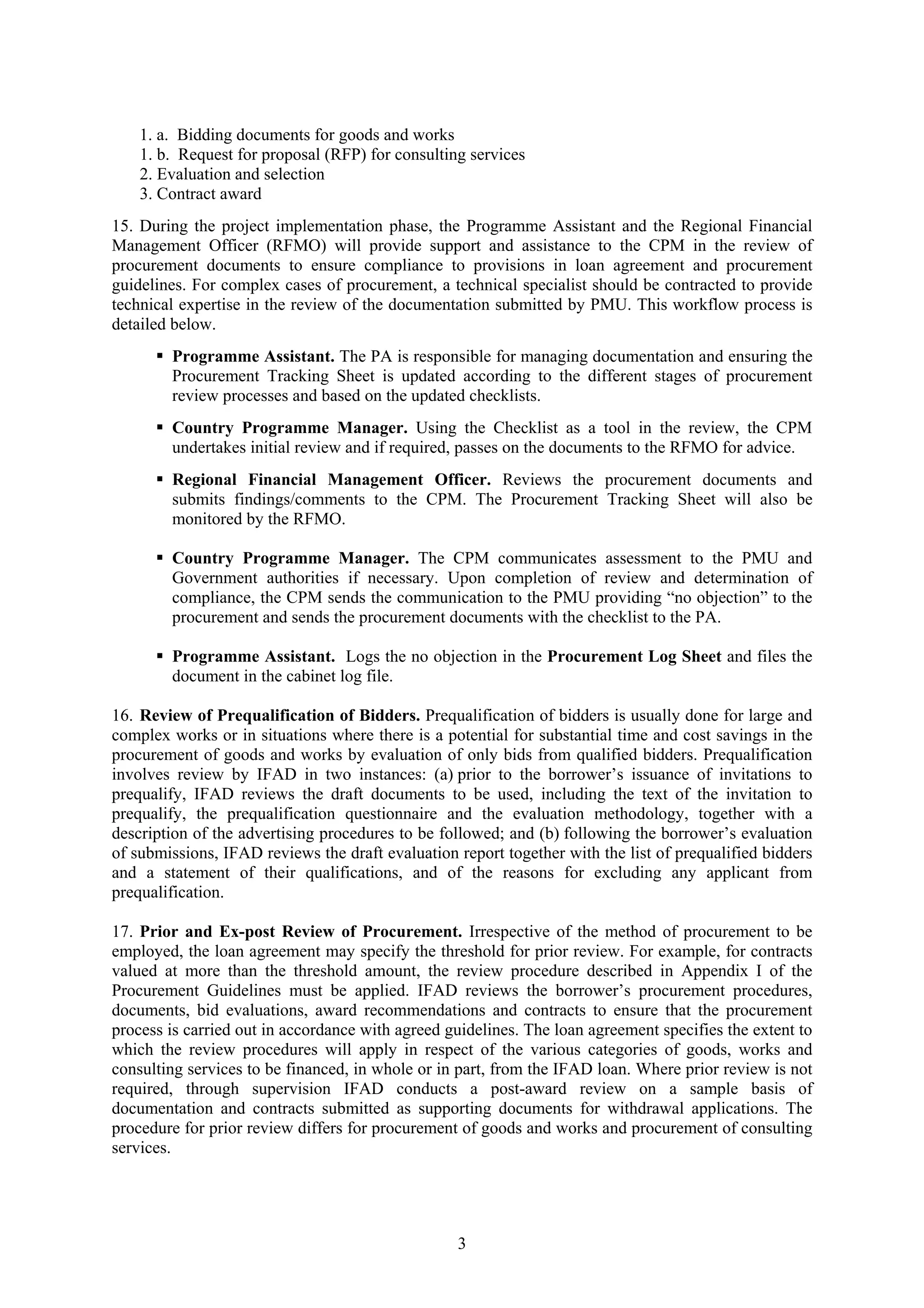 IFAD Procurement Guidelines revised 2008 | PDF | Business Accounting ...