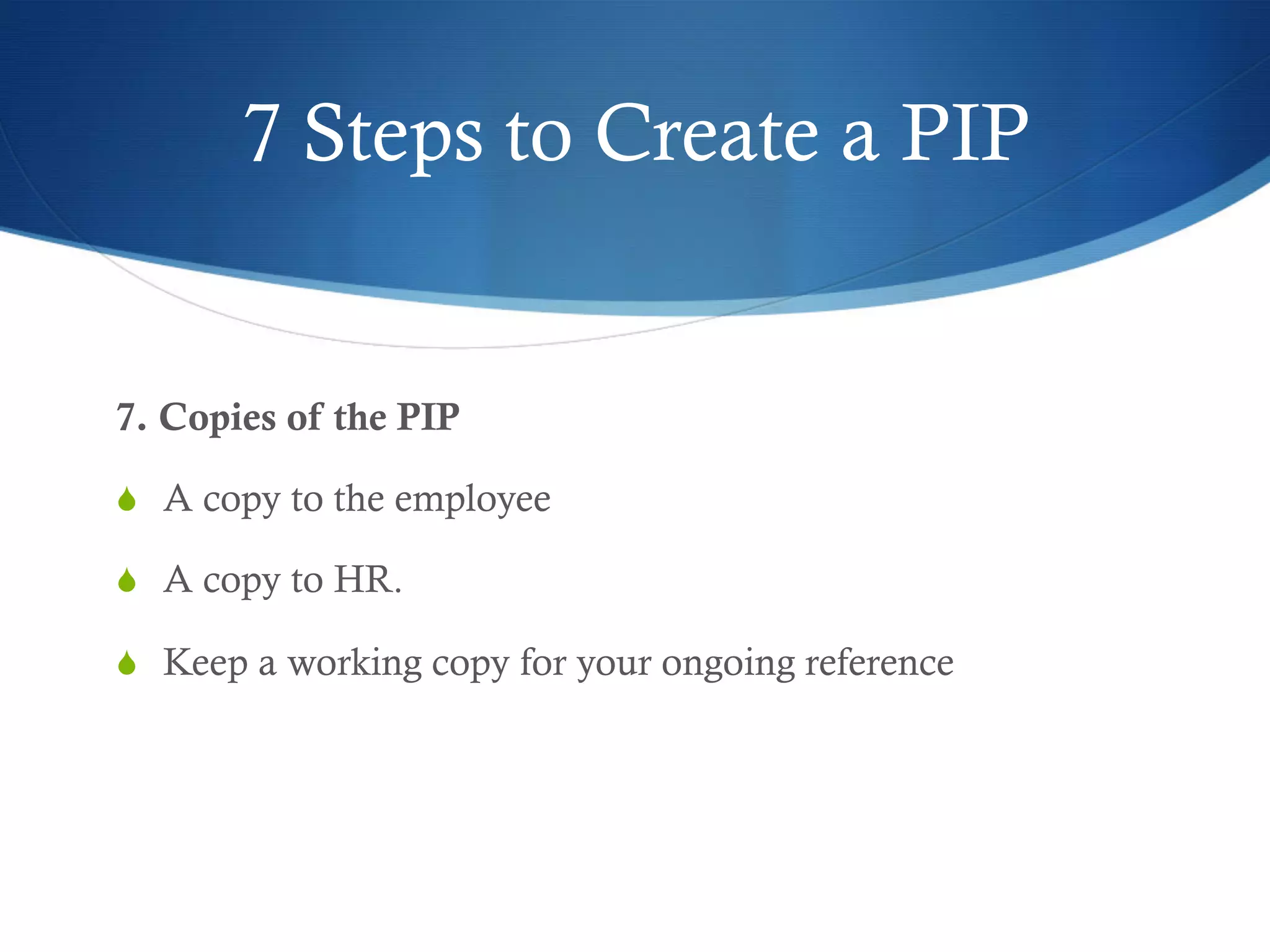 Employee Performance Improvement Plan (PIP) | PDF