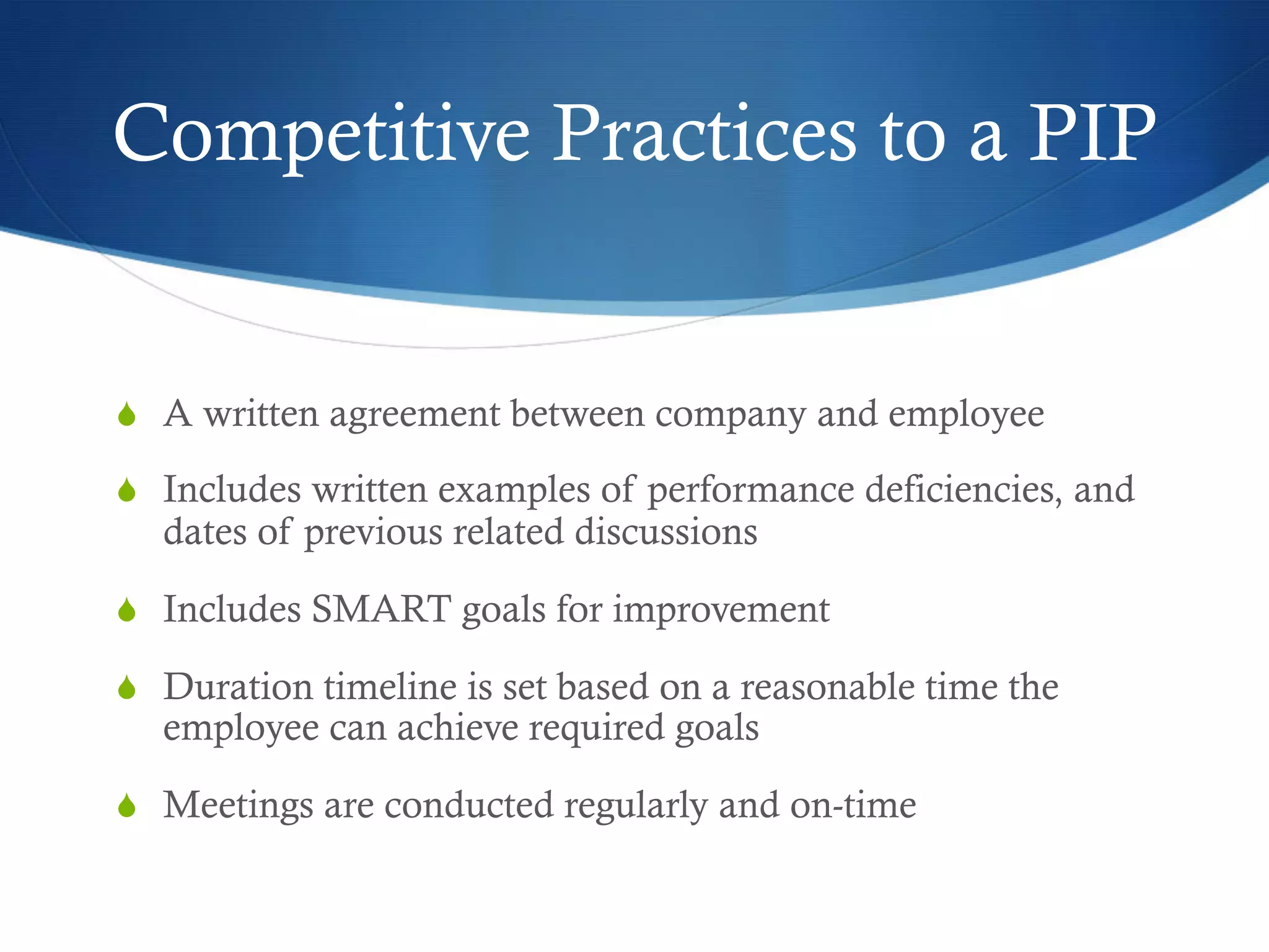 Employee Performance Improvement Plan (PIP) | PDF