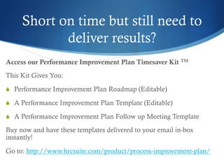 Employee Performance Improvement Plan (PIP) | PDF