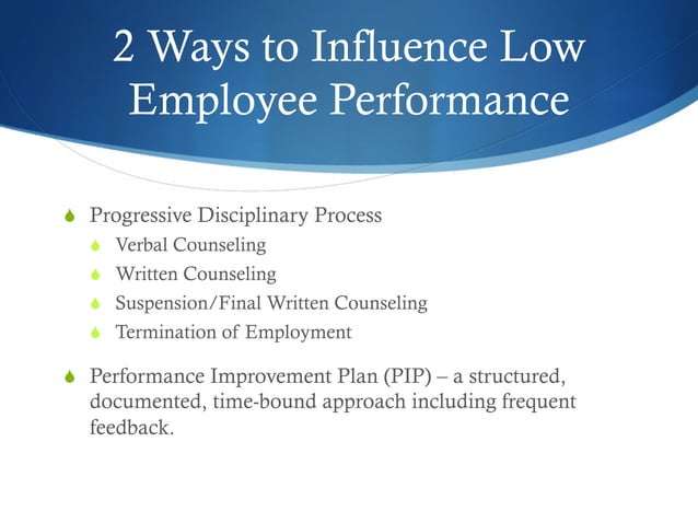 Employee Performance Improvement Plan (PIP) | PDF | Human Resources ...