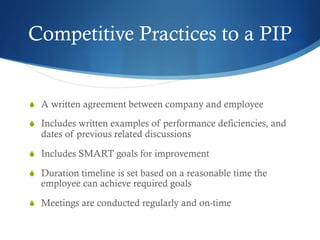 Employee Performance Improvement Plan (PIP) | PDF