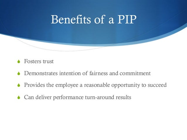Employee Performance Improvement Plan (PIP)