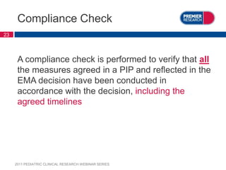 Planning your Paediatric Investigation Plan (PIP) Submission in Europe ...