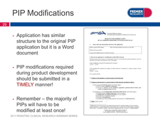 Planning your Paediatric Investigation Plan (PIP) Submission in Europe ...
