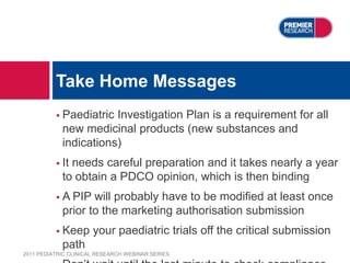 Planning your Paediatric Investigation Plan (PIP) Submission in Europe ...