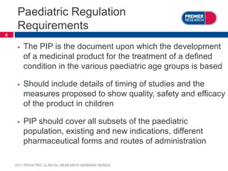 Planning your Paediatric Investigation Plan (PIP) Submission in Europe ...