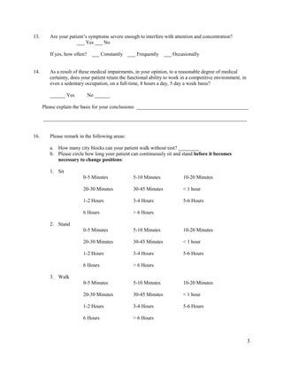 Physical Impairment Questionnaire | DOC