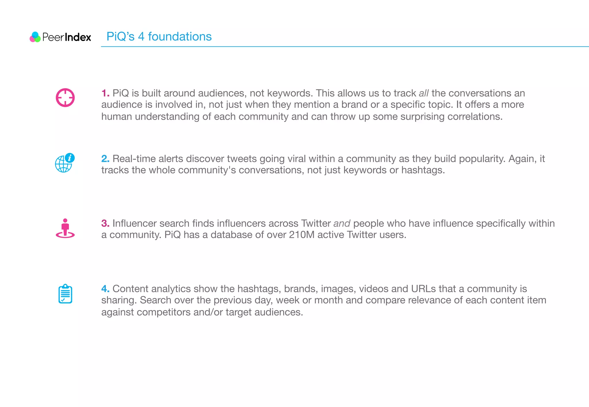 PiQ - the social dashboard powered by the Science of Influence | PDF