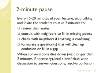 Peer instruction questions to support expert-like thinking | PPT