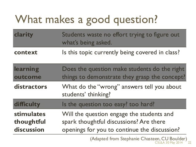 Peer instruction questions to support expert-like thinking