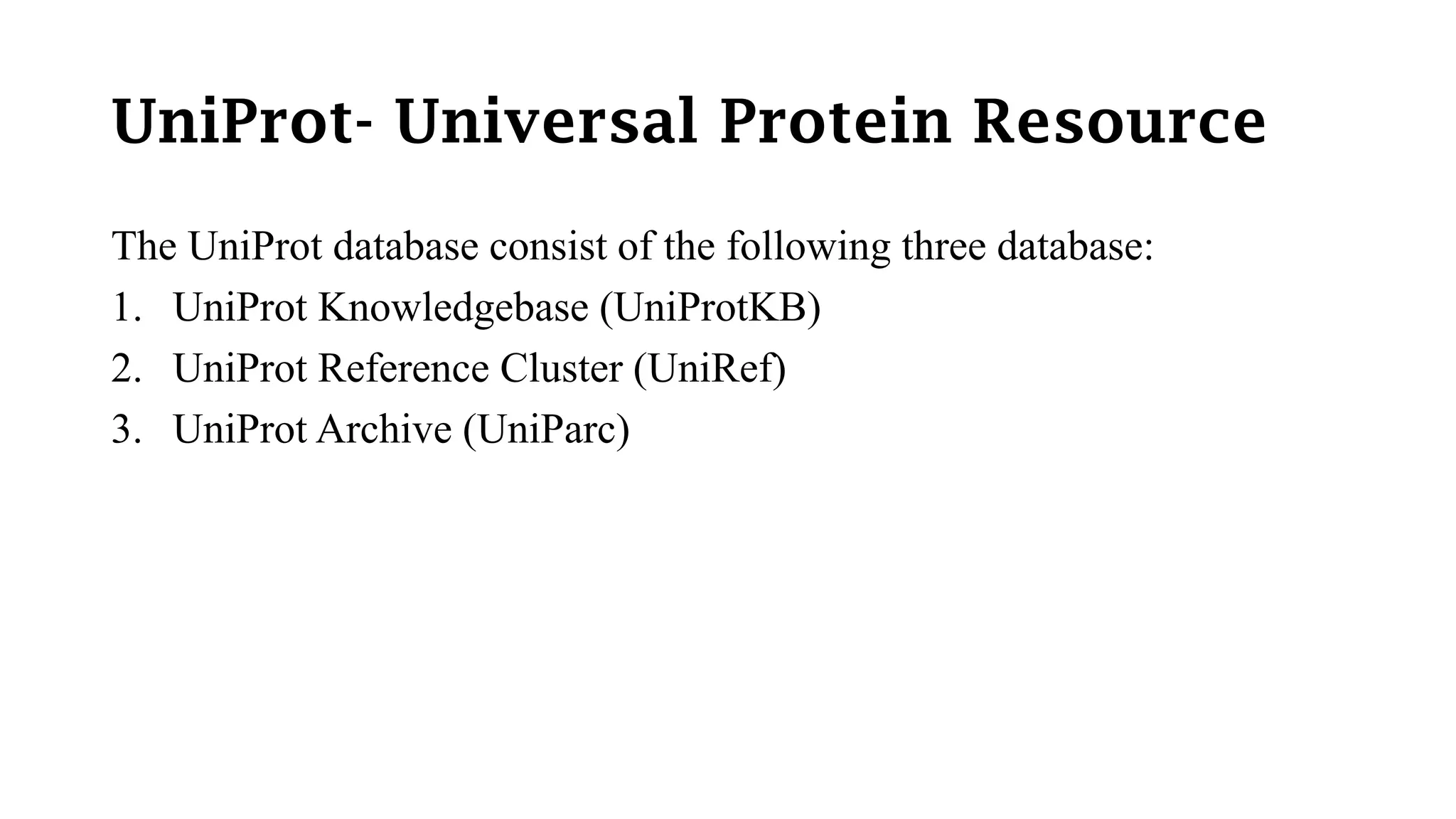 PIR- Protein Information Resource | PDF
