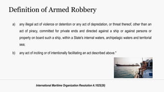 Piracy and armed robbery at sea in the Niger Delta: current situation ...