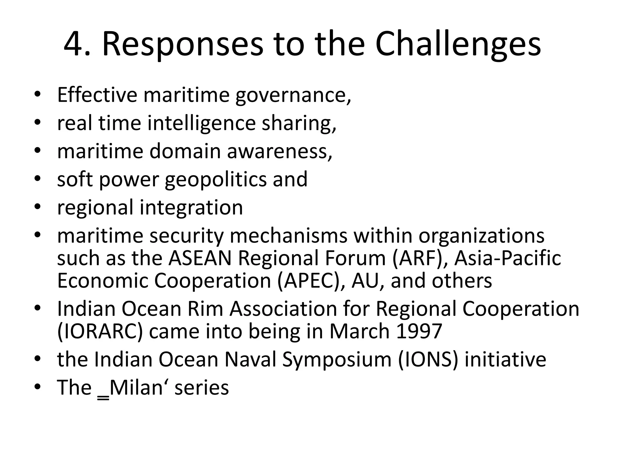 Piracy and Maritime Security in the Indian Ocean | PPTX