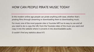 Piracy and the music industry | PPT